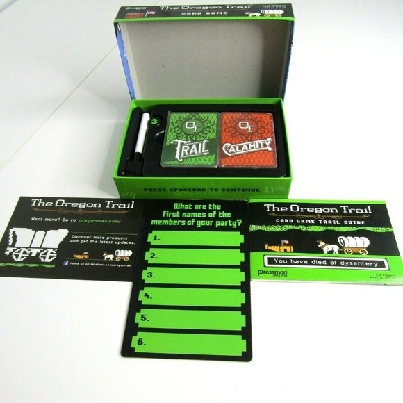 Games | The Oregon Trail Card Game 26 Players Age 12 And Up Pressman ...